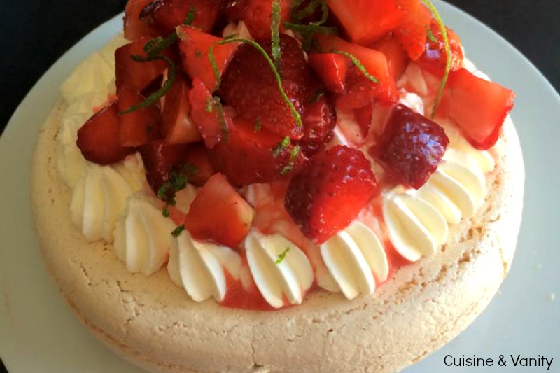Pavlova, meringue de citron et fraises | Cuisine et Vanity